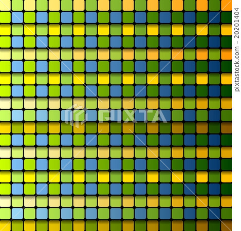Colorful abstract tech squares vector background - Stock Illustration ...
