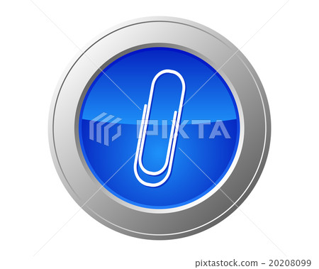 Paperclip button - Stock Illustration [20208099] - PIXTA