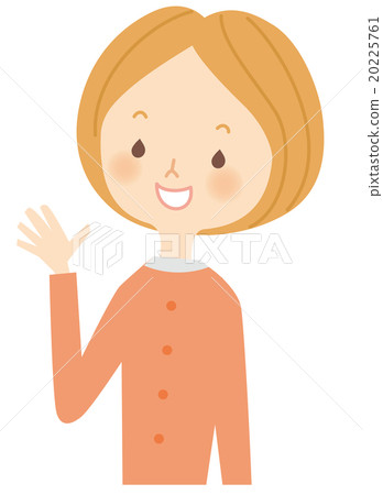 Mom waving hands - Stock Illustration [20225761] - PIXTA