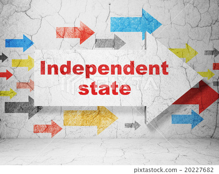 Politics concept: arrow with Independent State on - Stock Illustration ...