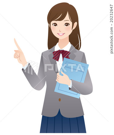 Explain student pointing - Stock Illustration [20232647] - PIXTA