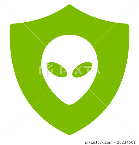 Alien Protection Icon - Stock Illustration [20234501] - PIXTA