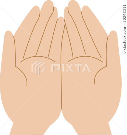 Both hands palm - Stock Illustration [20248311] - PIXTA