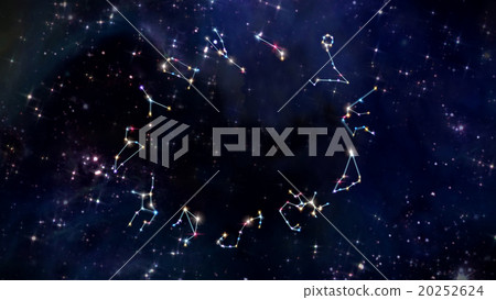 Zodiac Signs in space - Stock Illustration [20252624] - PIXTA