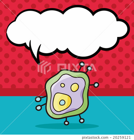 Bacterial doodle, speech bubble - Stock Illustration [20259121] - PIXTA