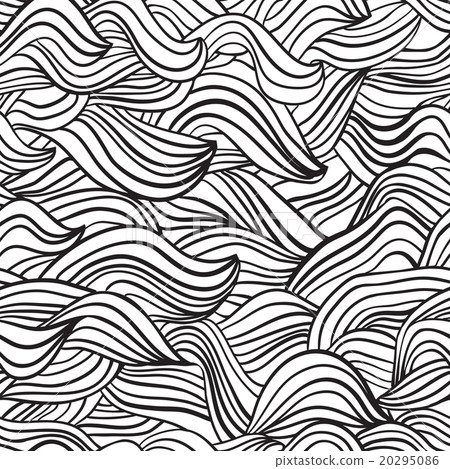 Vector seamless abstract hand drawn pattern. - Stock Illustration ...