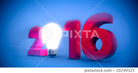 Composite image of 2016 with light bulb - Stock Illustration [20299325 ...