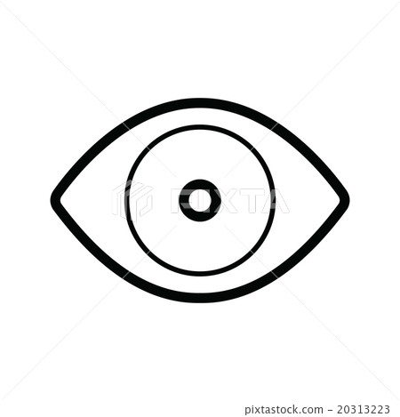 Eye icon - vector line icon - Stock Illustration [20313223] - PIXTA