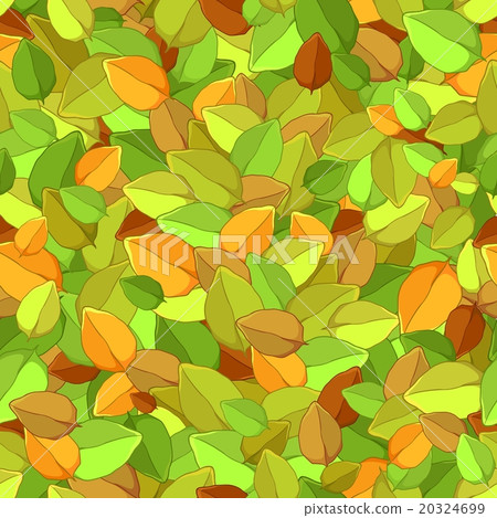 Seamless texture of autumn leaves - Stock Illustration [20324699] - PIXTA