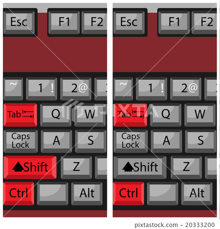 Combination button keyboard, page next and back - Stock Illustration ...