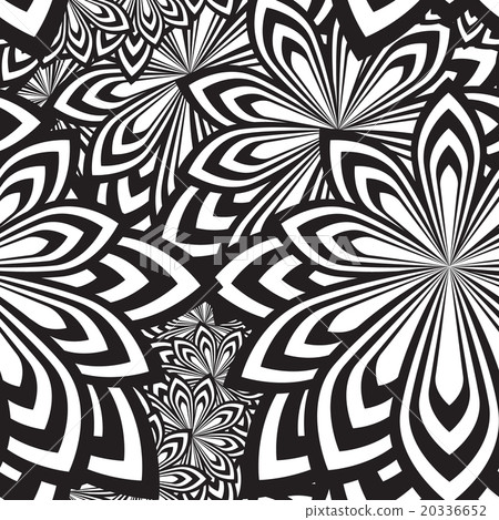 Swirl floral pattern - Stock Illustration [20336652] - PIXTA