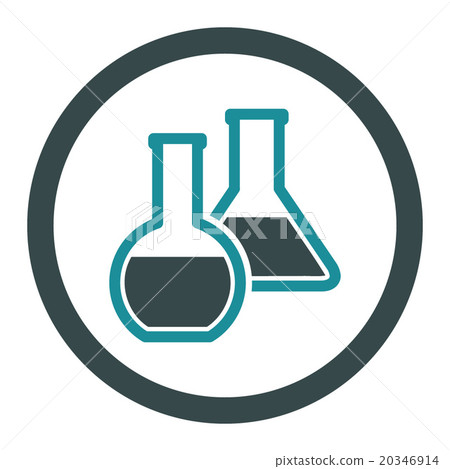 Glass Flasks Rounded Vector Icon - Stock Illustration [20346914] - PIXTA