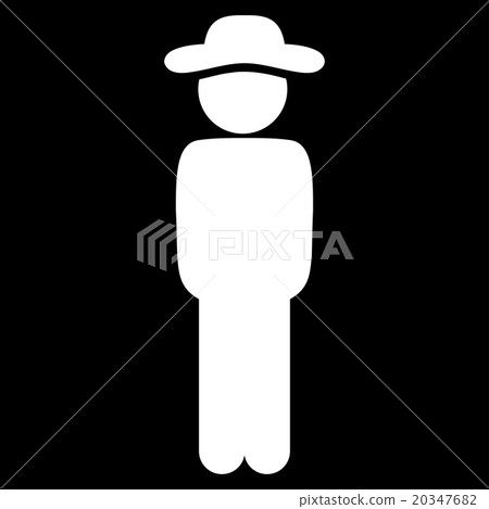 Human Figure Standing Icon - Stock Illustration [20347682] - PIXTA