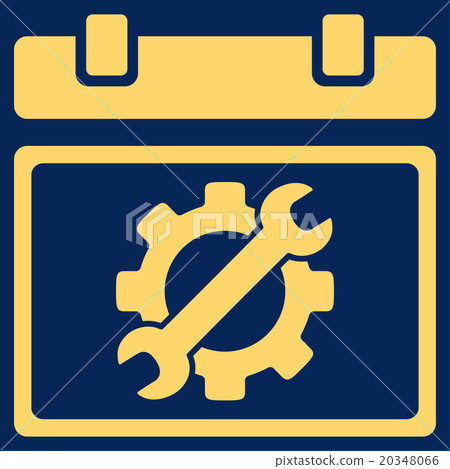 Service Date Icon - Stock Illustration [20348066] - PIXTA