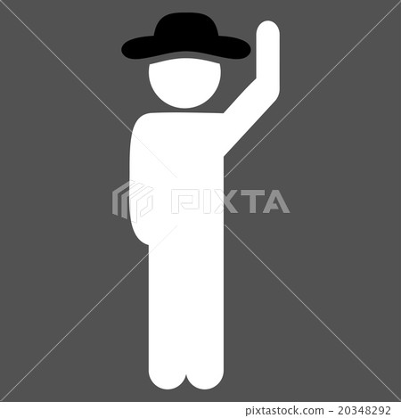 Man Hello Icon - Stock Illustration [20348292] - PIXTA