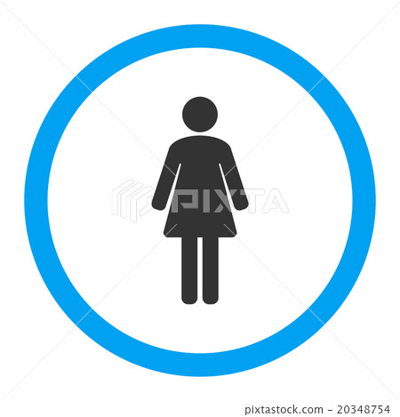 Woman Rounded Vector Icon - Stock Illustration [20348754] - PIXTA