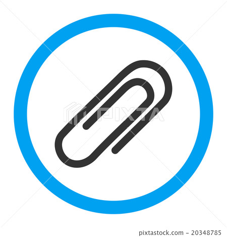 Paperclip Rounded Vector Icon - Stock Illustration [20348785] - PIXTA