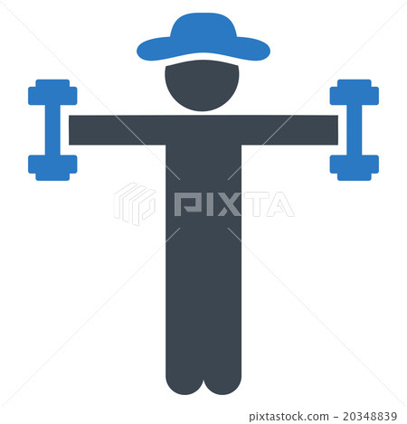 Man Fitness Icon - Stock Illustration [20348839] - PIXTA