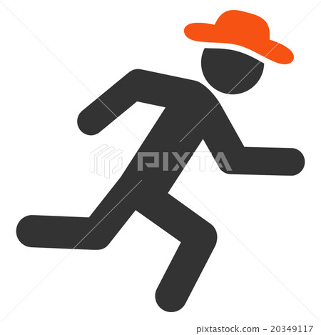 Running Agent Icon - Stock Illustration [20349117] - PIXTA