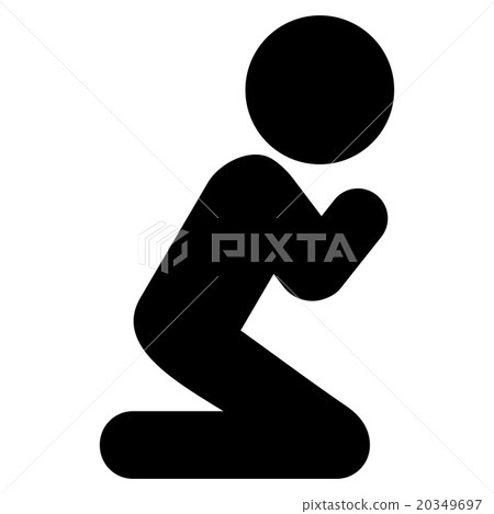 Kid Pray Icon - Stock Illustration [20349697] - PIXTA