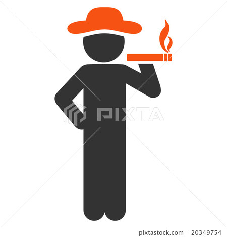 Smoking Human Icon - Stock Illustration [20349754] - PIXTA