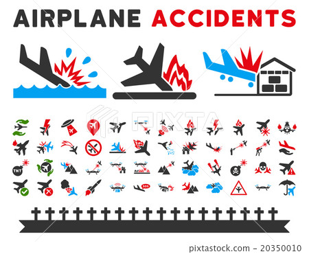 Aviation Accidents Vector Icons-插圖素材 [20350010] - PIXTA圖庫