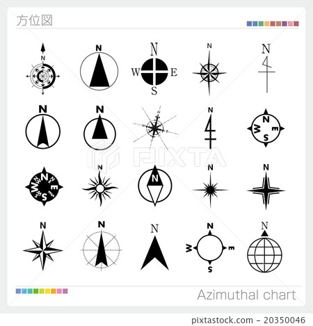 Azimuth chart - Stock Illustration [20350046] - PIXTA
