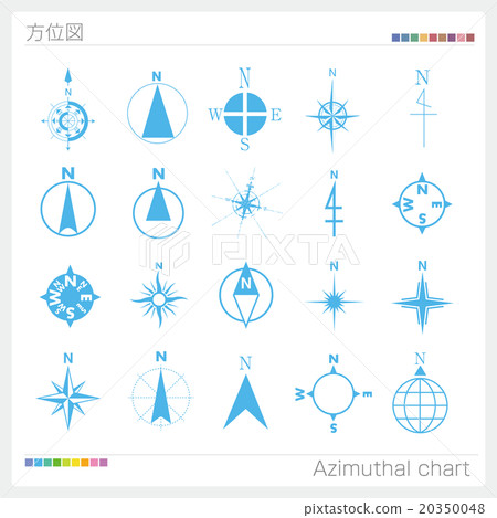 Azimuth chart - Stock Illustration [20350048] - PIXTA