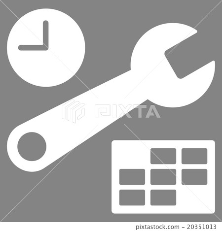 Date And Time Setup Icon - Stock Illustration [20351013] - PIXTA