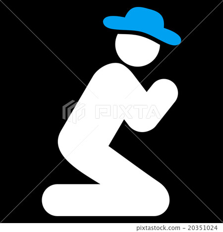Human Figure Pray Icon - Stock Illustration [20351024] - PIXTA