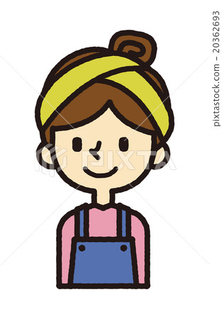 Girl [Simple character series] - Stock Illustration [20362693] - PIXTA