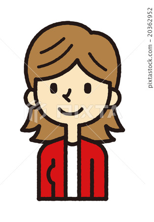 Female [Simple character series] - Stock Illustration [20362952] - PIXTA
