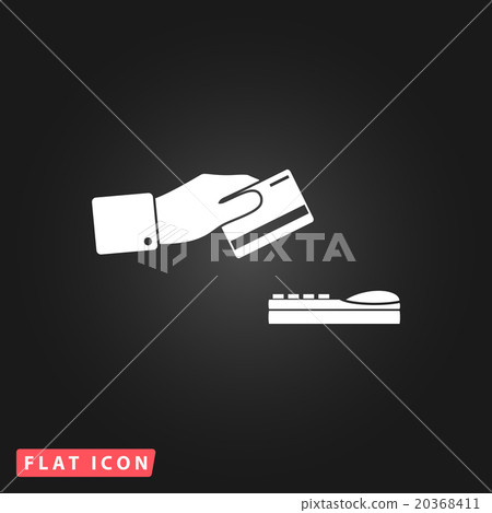 Hand swiping a credit card symbol - Stock Illustration [20368411] - PIXTA