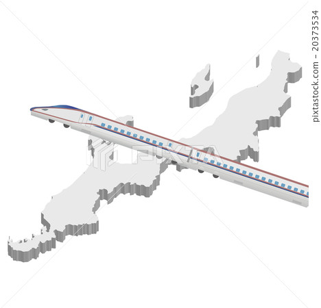 Shinkansen Hokuriku map icon - Stock Illustration [20373534] - PIXTA