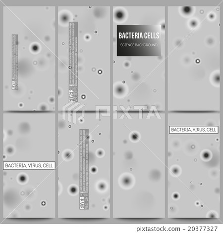 Set of modern flyers. Molecular research, cells in - Stock Illustration ...