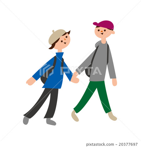 A couple to walk out - Stock Illustration [20377697] - PIXTA
