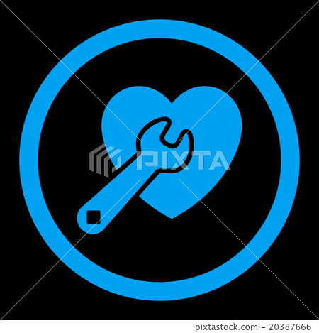 Heart Repair Rounded Vector Icon - Stock Illustration [20387666] - PIXTA