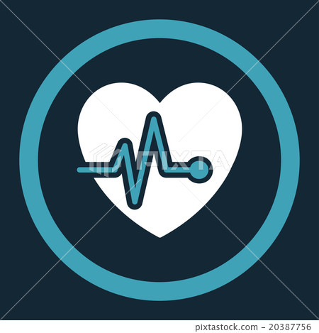 Heart Pulse Rounded Vector Icon - Stock Illustration [20387756] - PIXTA