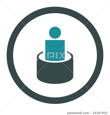 Patient Isolation Rounded Vector Icon - Stock Illustration [20387950 ...
