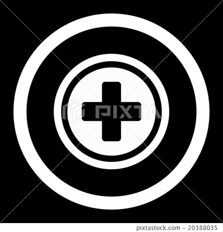 Rounded Cross Rounded Vector Icon - Stock Illustration [20388035] - PIXTA