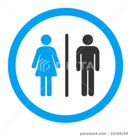 WC Rounded Vector Icon - Stock Illustration [20389284] - PIXTA