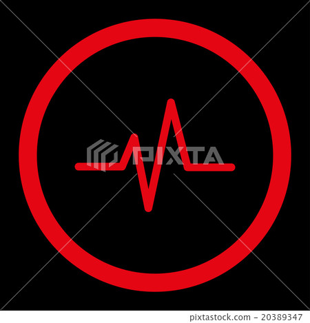 Pulse Rounded Vector Icon - Stock Illustration [20389347] - PIXTA