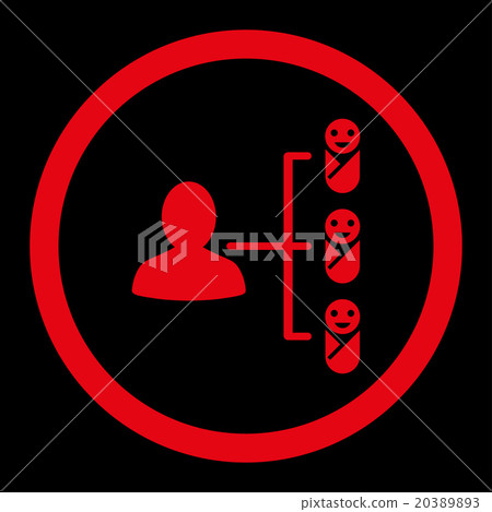 Children Links Rounded Vector Icon - Stock Illustration [20389893] - PIXTA