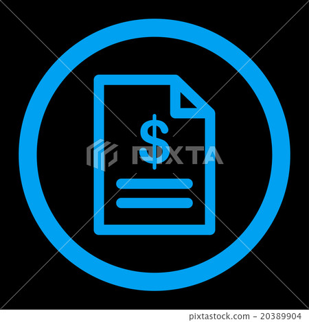Invoice Rounded Vector Icon - Stock Illustration [20389904] - PIXTA