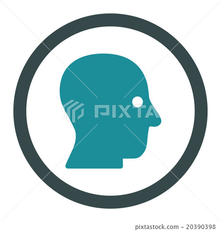 Silent Head Rounded Vector Icon - Stock Illustration [20390398] - PIXTA