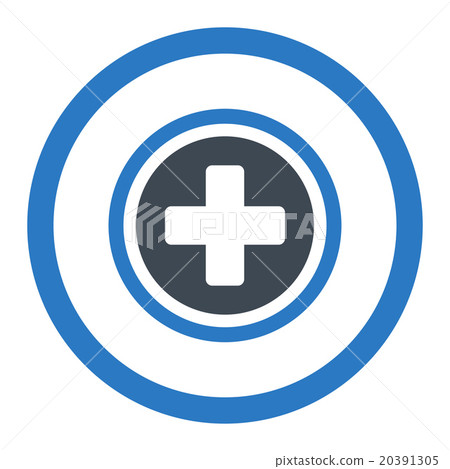 Rounded Cross Rounded Vector Icon - Stock Illustration [20391305] - PIXTA
