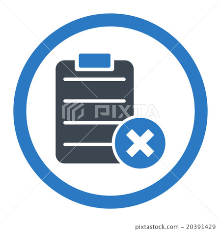 Reject Form Rounded Vector Icon - Stock Illustration [20391429] - PIXTA