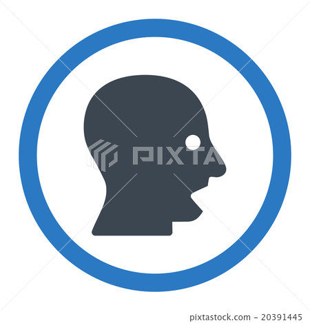 Shouting Head Rounded Vector Icon - Stock Illustration [20391445] - PIXTA