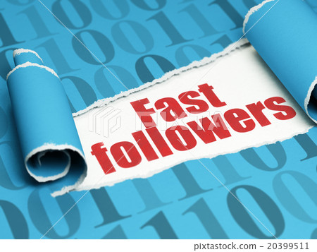 Business concept: red text Fast Followers under - Stock Illustration ...