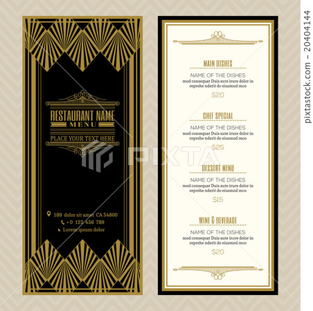Vintage retro restaurant menu design template - Stock Illustration ...